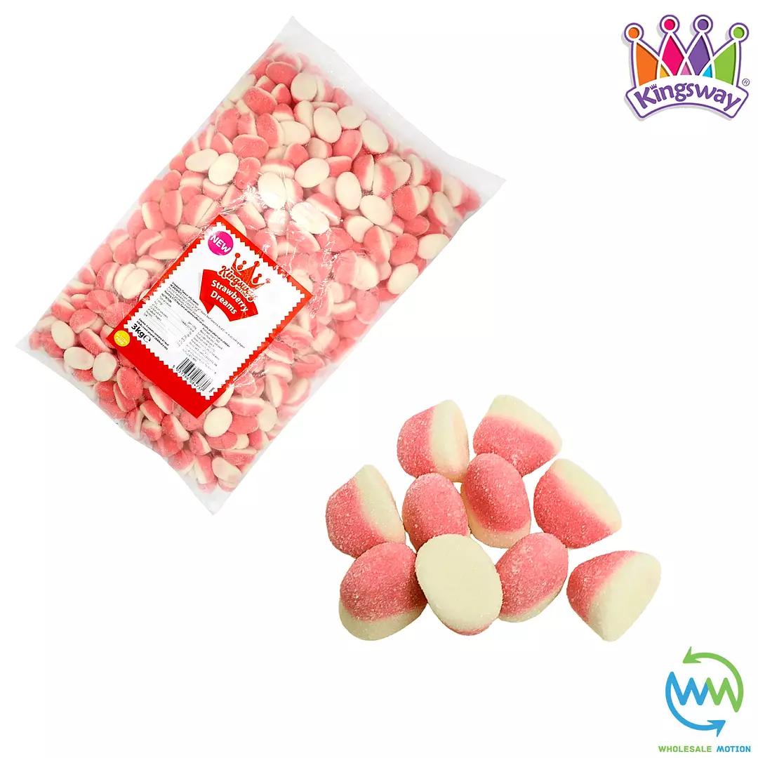 STRAWBERRY Dreams SUGAR COATED Sweets GUMMY Candy FOAM JELLY Candies J ...